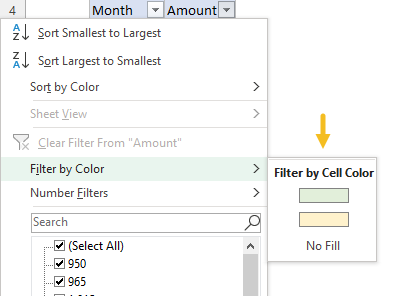 Subtotal by color - Excel formula | Exceljet